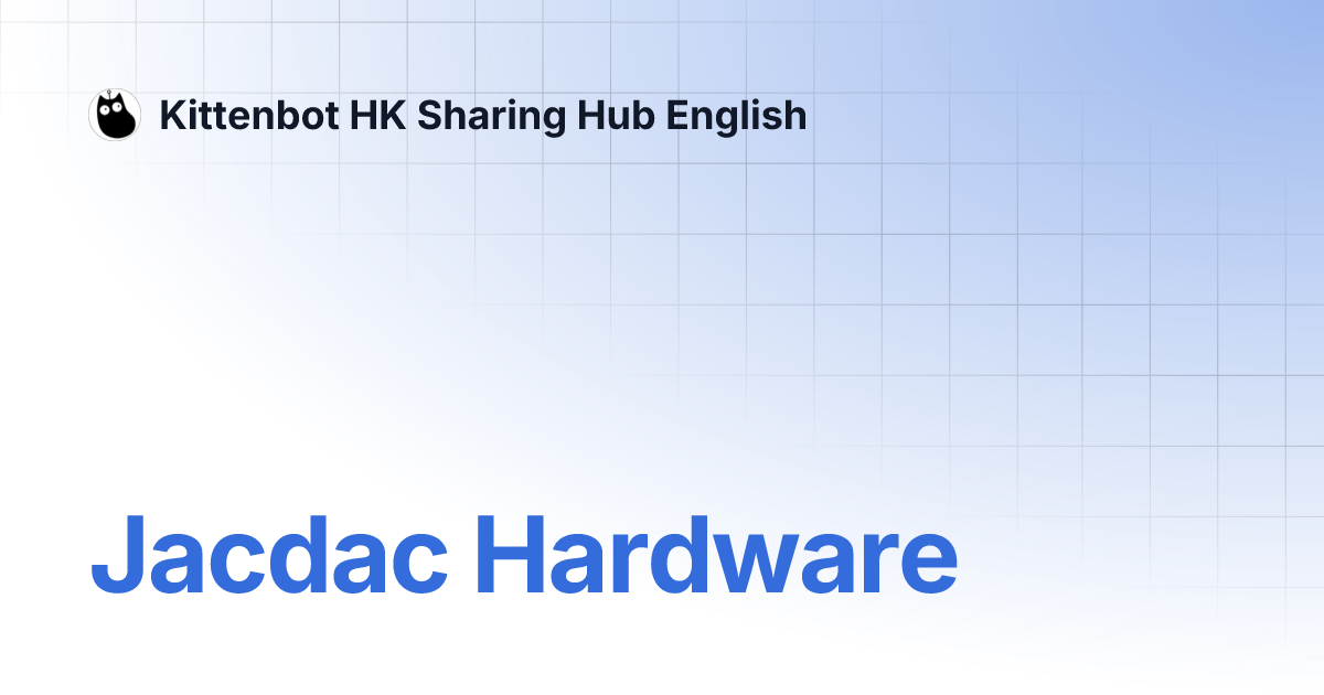 Jacdac Hardware | Kittenbot HK Sharing Hub English
